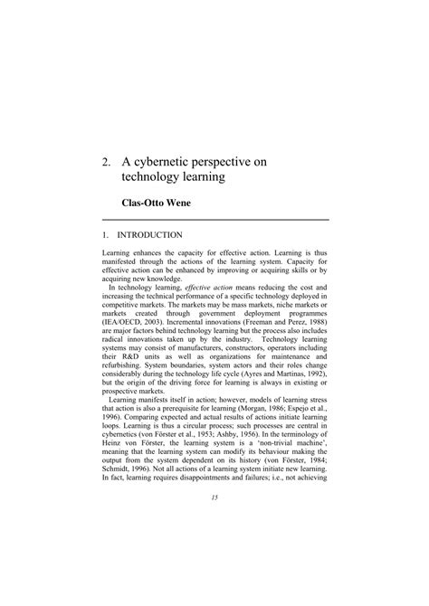 pdf a cybernetic perspective on technology learning