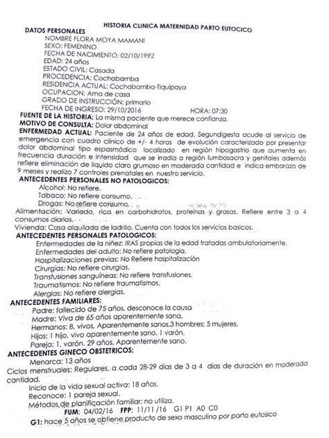 hcl ejemplo bo pdf vagina parto