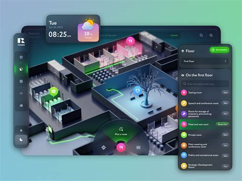 3d Web3 Virtual Ar Vr Mall Map Navigation App Ui Kit Behance