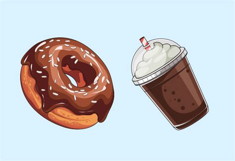 Doughnut And Iced Mocha Cursor Custom Cursor For Chrome