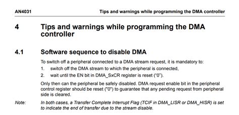 Solved Dma Disable Issue Stmicroelectronics Community