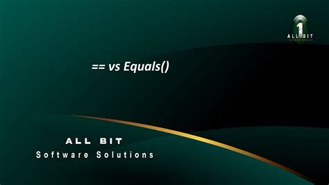 String Comparison Vs Stringequals Youtube