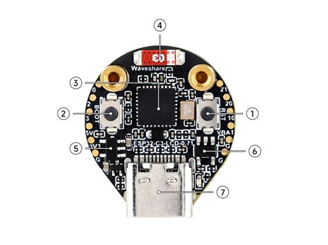 Esp32 C3 071inch Round Display Devboard 160×160 Esp32 C3 Single Core
