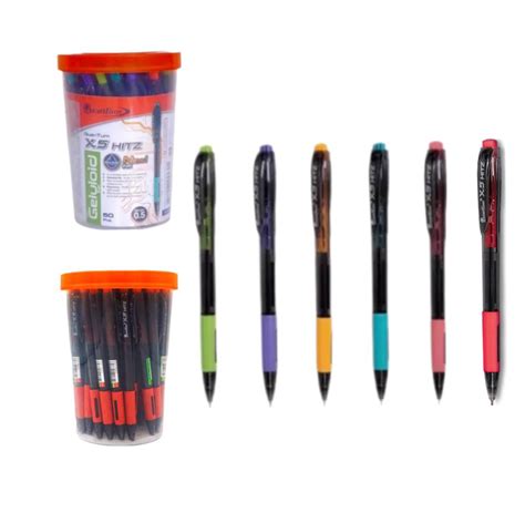 ปากกาลูกลื่น ควอนตั้ม เจลโล่พลัส X5 0 5มม 50ด้าม แพ็ค Like Office