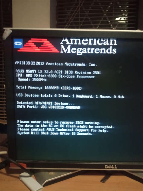 any had this bios problem before had windows running and can t get