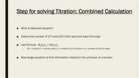 Determining the pH and Titrations - ppt download