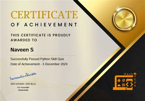 Naveen S On Linkedin Python Programming Hackveda Learning