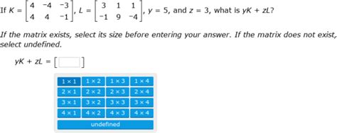 Ixl Add And Subtract Scalar Multiples Of Matrices Algebra 2 Practice