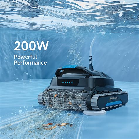 wybot l1 high end corded robotic pool cleaner with app control