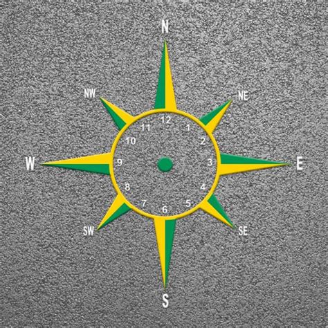 Playground Smiley Face Clock Compass Markings Project Playgrounds