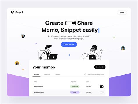 Snippiapp Free Memo And Snippet Sharing App In 2025 Memo App App