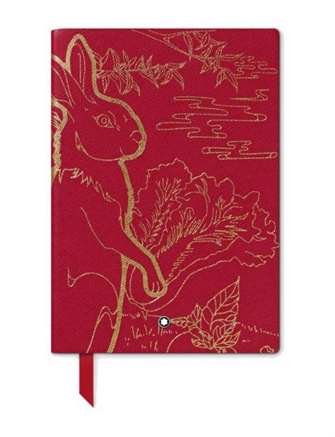 Montblanc Notebook 146 Small The Legend Of Zodiac Rabbit Red Lined 129468 Rotap Online Shop