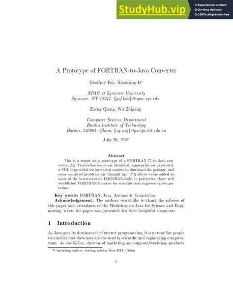 A Prototype Fortran To Java Converter Pdf