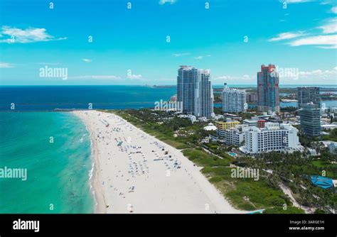 Aerial View Of Miami Skyline Drone Shot Of Miami Cityscape Top View