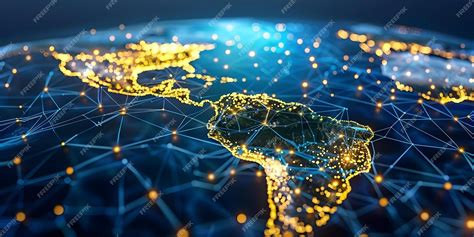Premium Photo | Artistic representation of interconnected digital ...
