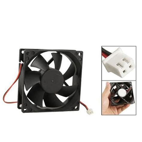 Dc 12v Black 80mm Square Plastic Cooling Fan For Computer Pc Case Cpu Cooler Price In Bd