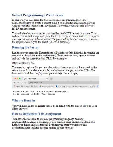 Solved Socket Programming Web Server In This Lab You Will Learn The 1 Answer