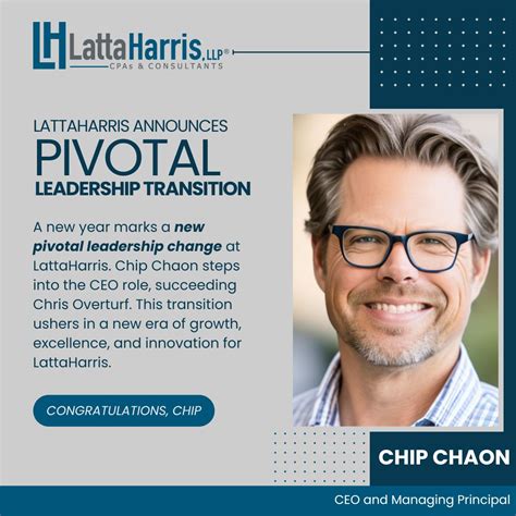 I Am Truly Honored To Step Into The Role Of Ceo And Managing Principal At Lattaharris Llp