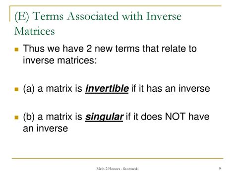 lesson 55 inverse of matrices and determinants ppt download