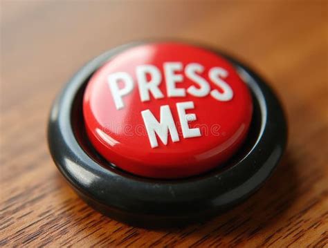 Red Button Showing Press Me Sign Is Waiting To Be Pressed Stock Illustration Illustration Of