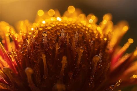 Premium Ai Image Macro Closeup Flower Daisy Plant Generate Ai