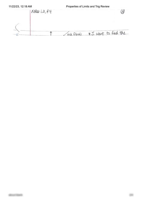 Solution Properties Of Limits And Trig Review Studypool