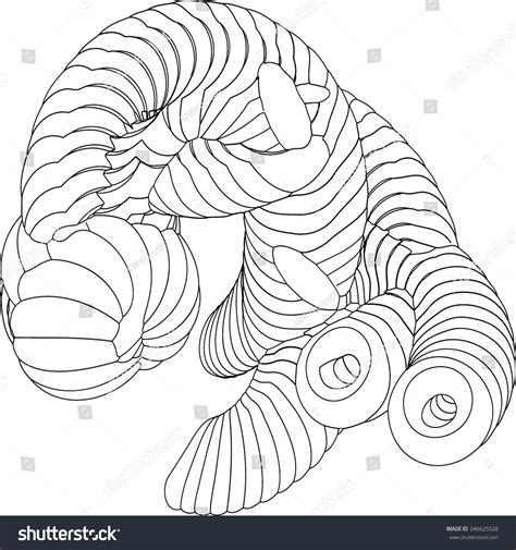 Vector Illustration Abstract Complex Structure Consisting Stock Vector