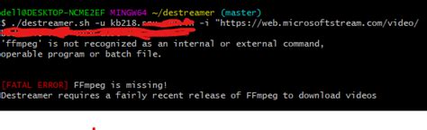 ffmpeg error · issue 218 · snobu destreamer · github