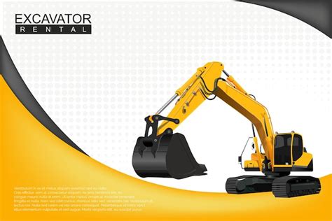 Premium Vector Excavator Vector