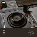 Yellowstone Rip 12 Piece Ceramic Dinnerware Set Walmart Business Supplies