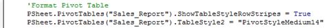 Vba Pivot Table Steps To Create Pivot Table In Vba