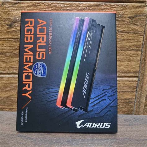 แรมพีซี Ram Aorus Rgb Memory Ddr4 16gb 2x8gb Bus 3333 มือ2 ครบกล่อง ประกัน Svoa Shopee Thailand