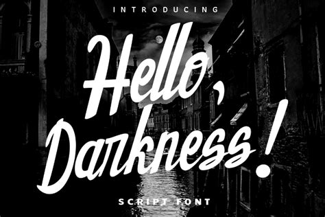 Download Hello Darkness Font Fontsme Com