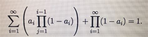 Solved Suppose We Have A Sequence Ai I 1 Such That 0 Ai Chegg Com