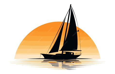 Premium Vector Colorful Sailboat Vector Sailboat Flat Illustration