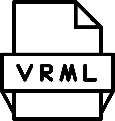 Vrml File Format Icon 15824725 Vector Art At Vecteezy