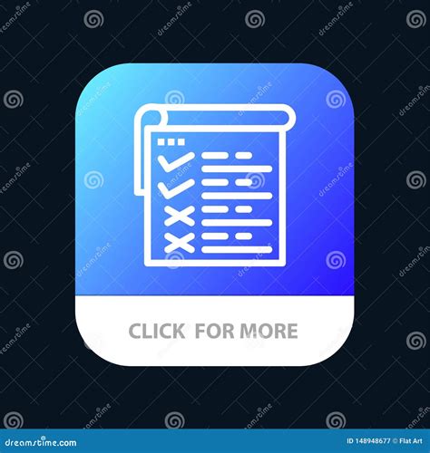 Checklist Testing Report Qa Mobile App Button Android And Ios Line