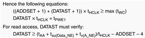 Stm32 How To Calculate Addset And Datast According To Sram Timing