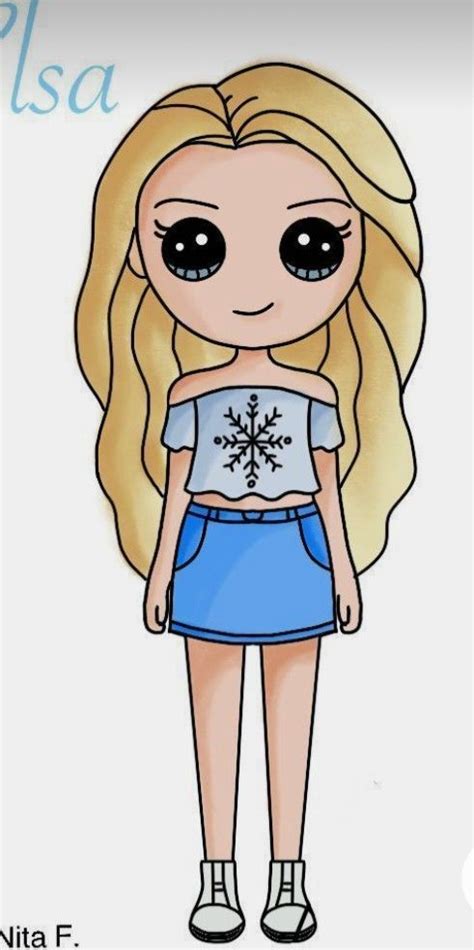 Easy Cartoon Drawings Disney Princesses Cute Cartoon Drawings People