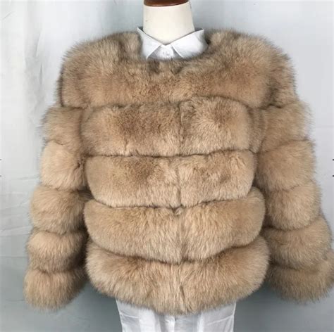 Furealux женская теплая шуба из натурального Лисьего меха короткая зимняя меховая куртка