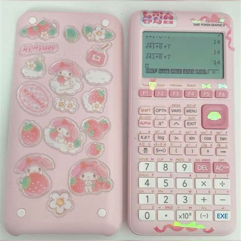 My Calculator Cute Pink Girly Coquette Sanrio My Melody Calculator Inspo