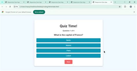 Launching Project A Dynamic Quiz App Ishika Maurya Posted On The Topic Linkedin