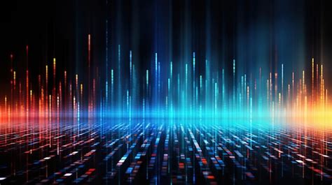 Premium Photo Binary Code Pattern Digital Technology Background