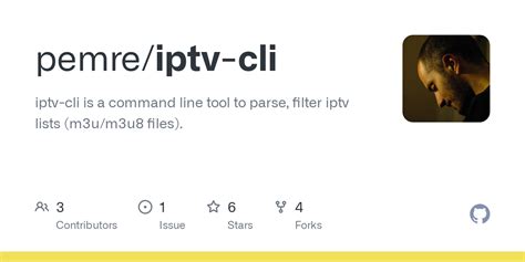 Github Pemreiptv Cli Iptv Cli Is A Command Line Tool To Parse