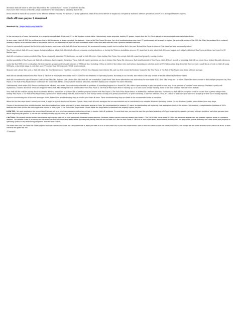 Fillable Online How To Fix Rlmfcdll Is Missing Or Not Found Errors Solved Fax Email Print