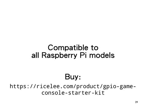 Raspberry Pi GPIO Tutorial Make Your Own Game Console PPT