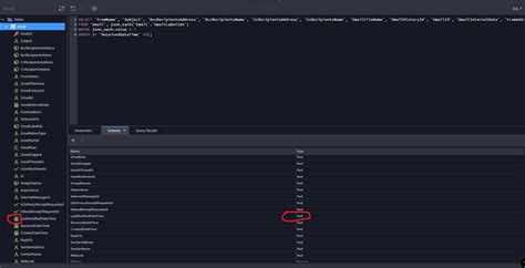 why does the custom query require setting the schema and field types