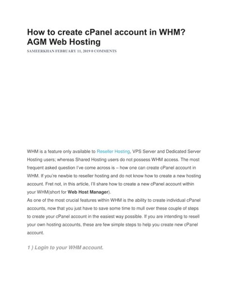 ppt cpanel and whm s terminology powerpoint presentation free download