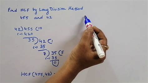 HCF Long Division Method YouTube