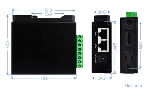 Rs232 Rs485 To Rj45 Ethernet Serial Server Rs232 And Rs485 Dual